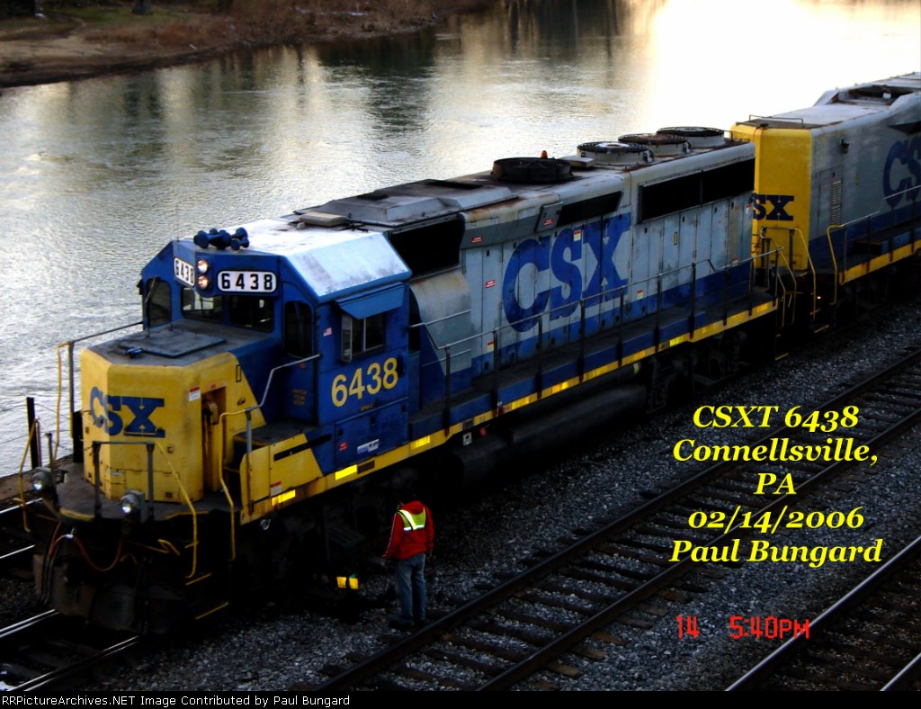 CSXT 6438 GP40-2 02/14/2006